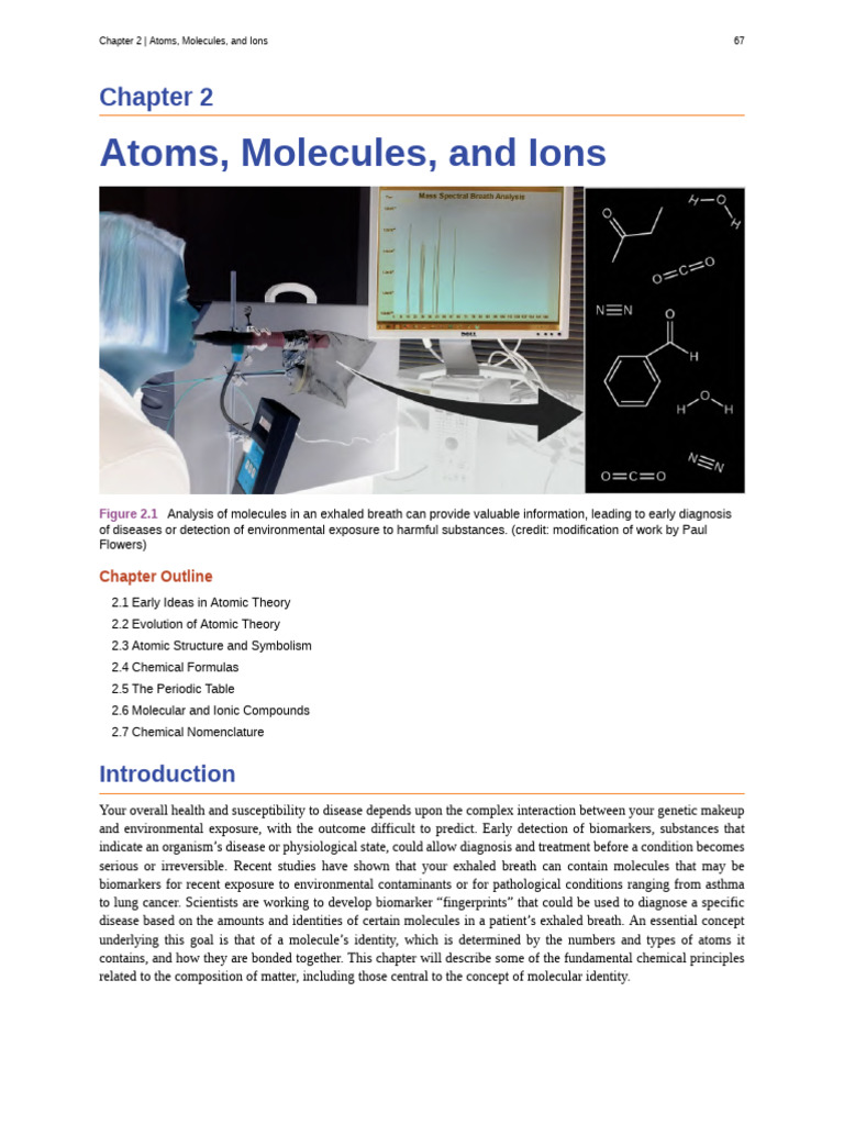 2 - Atoms, Molecules, and Ions | PDF | Atoms | Atomic Nucleus