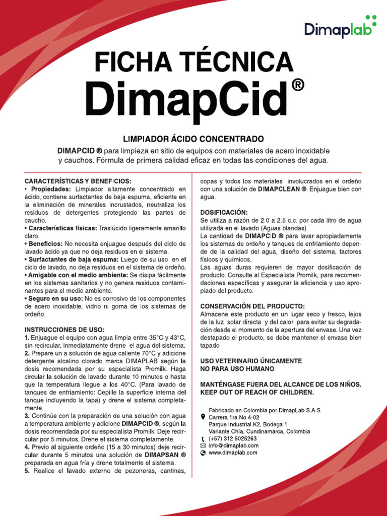 DimapCid Ficha Técnica | PDF