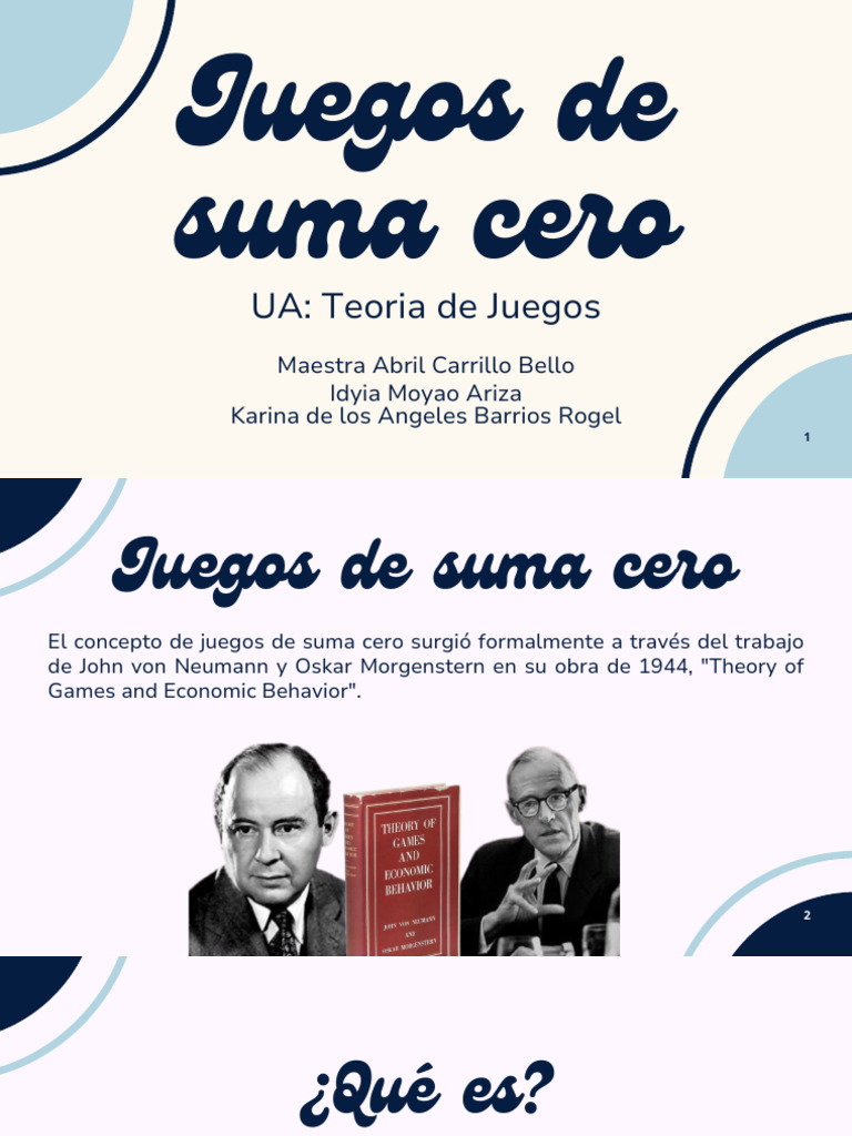 Juegos de Suma Cero - 20250312 - 180324 - 0000 | PDF | Valor esperado ...