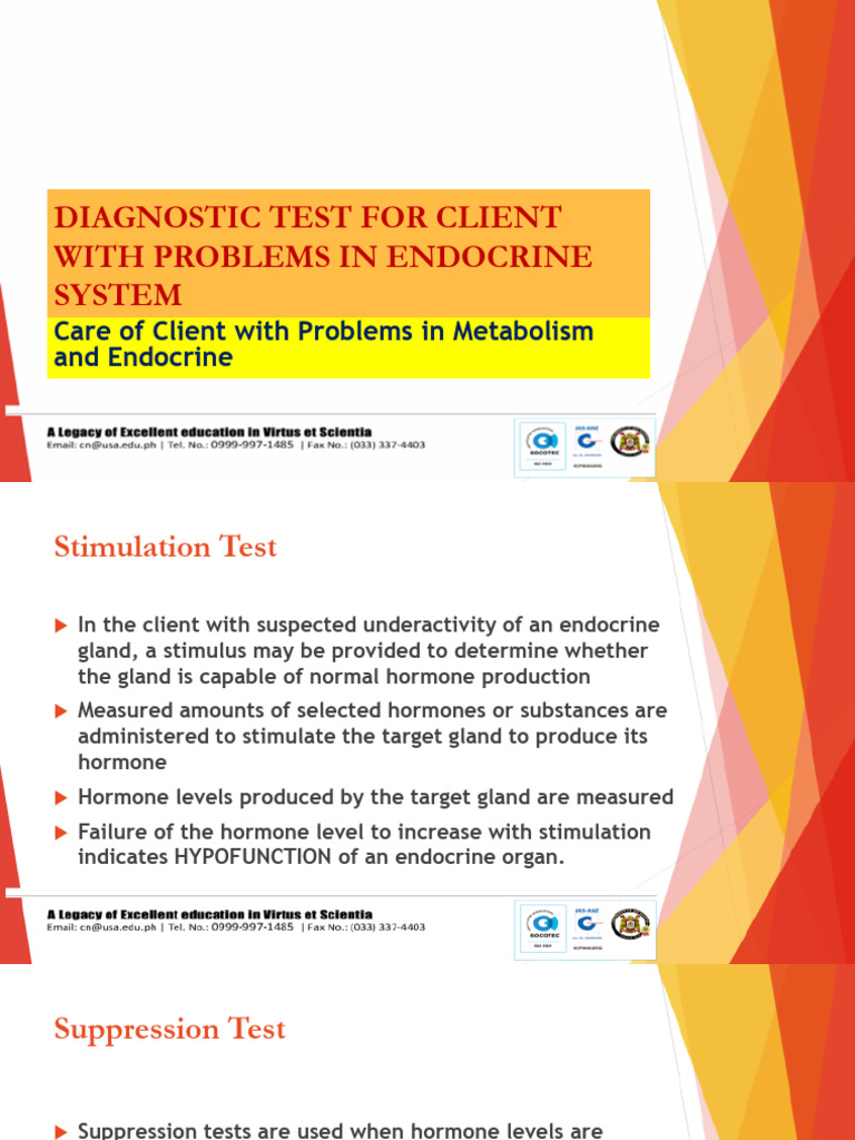 NCM116.Diagnostic Tests For Client With Problems in Endocrine System ...