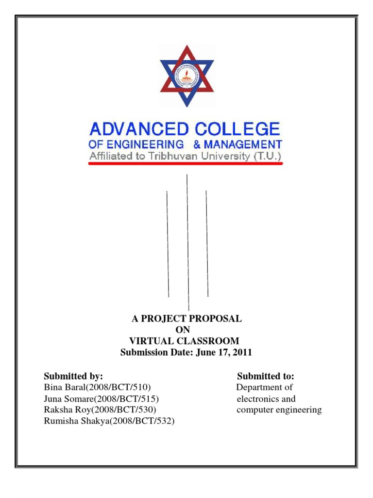 Virtual Classroom Project Proposal | PDF | Microsoft Sql Server | Distance Education