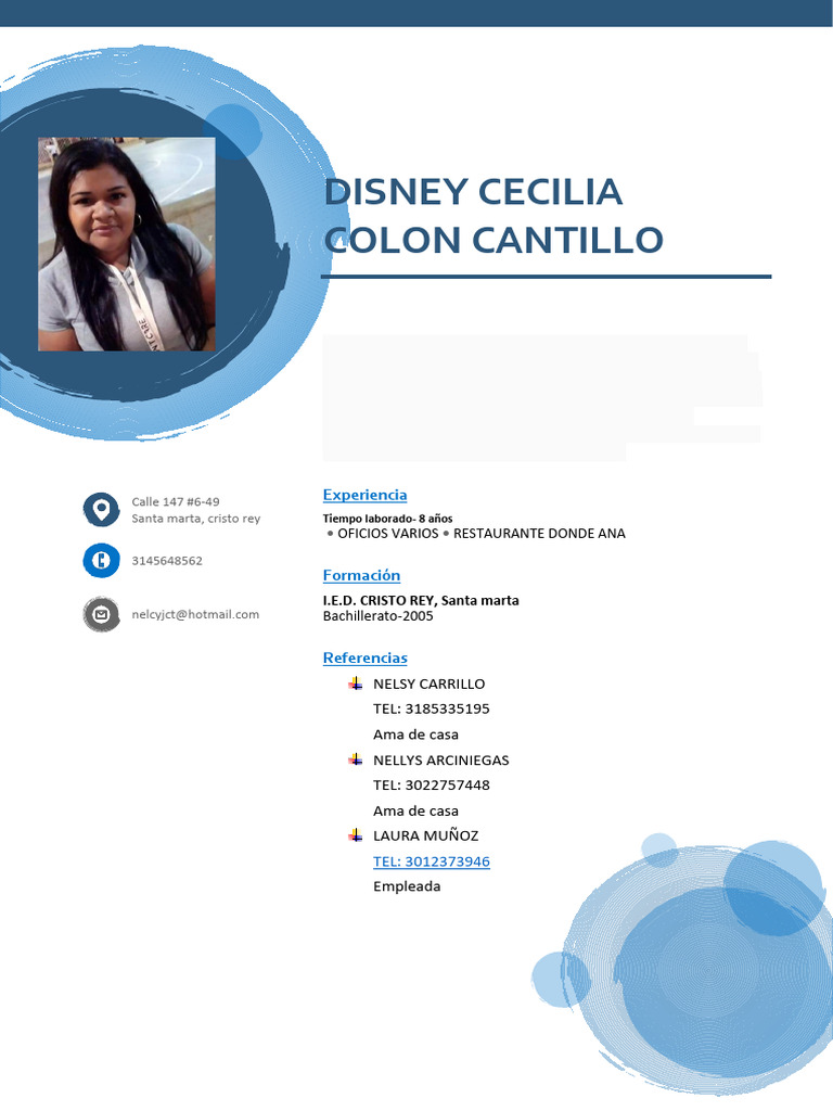 Disney Cecilia Colon Cantillo | PDF