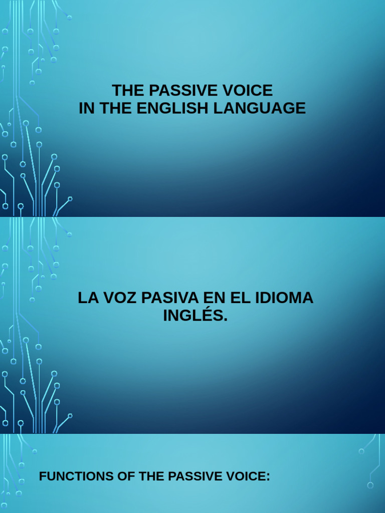 Understanding Passive Voice Usage | PDF | Verb | Semantics