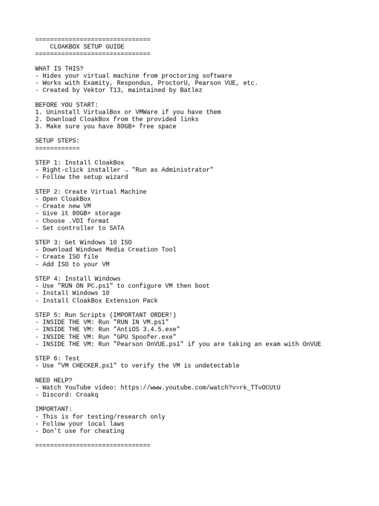 Please Read Me First!! | PDF