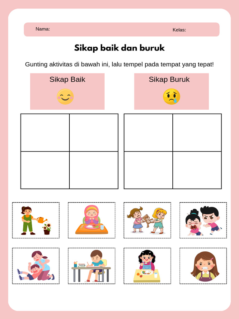 Aktivitas Sikap Baik dan Buruk | PDF