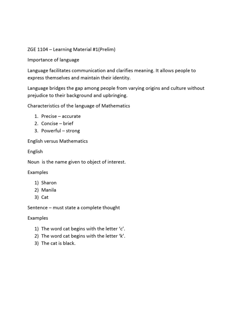 ZGE 1104 - Learning Material (Chapter 2) | PDF | Logic | Mathematics