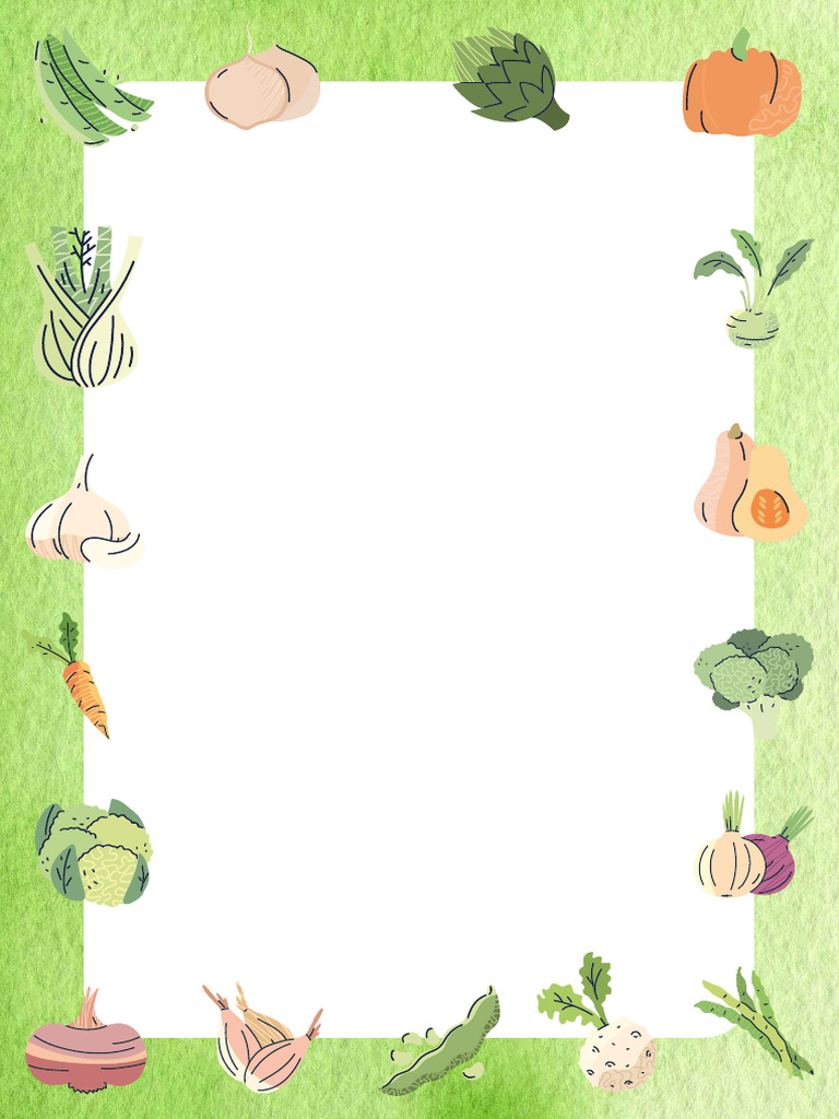 Green Illustration Vegetable Page Border - 20250718 - 185326 - 0000 | PDF
