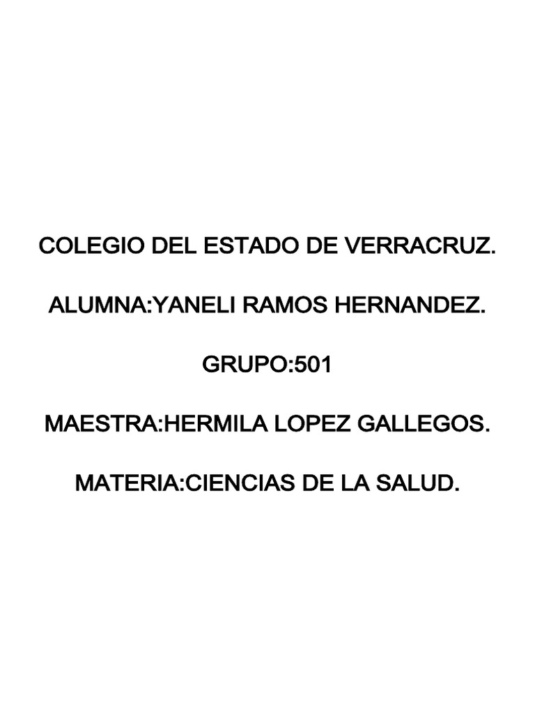 Ciencias de La Salud Yaneli Ramos Hernandez | PDF