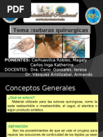 Guía de Sutura Colchonero Horizontal | PDF | Cirugía | Especialidades ...