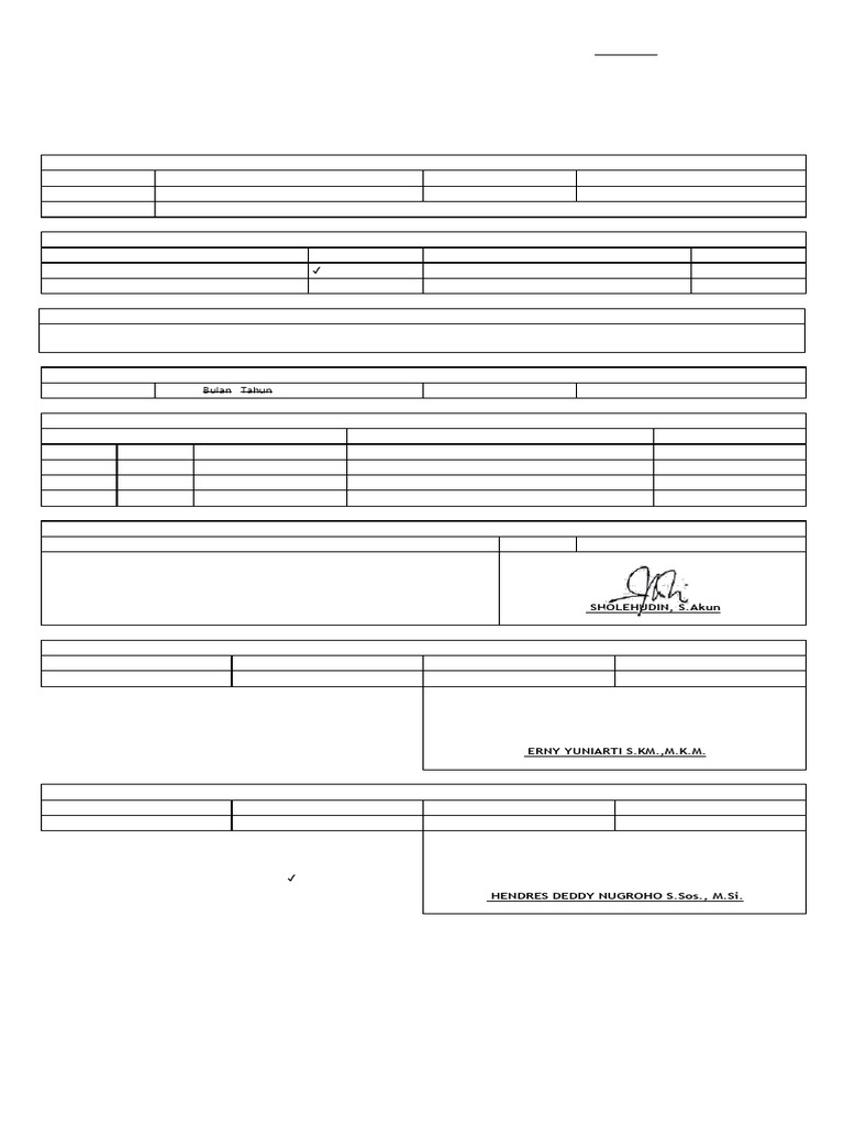 Permohonan Cuti Sakit Pegawai | PDF