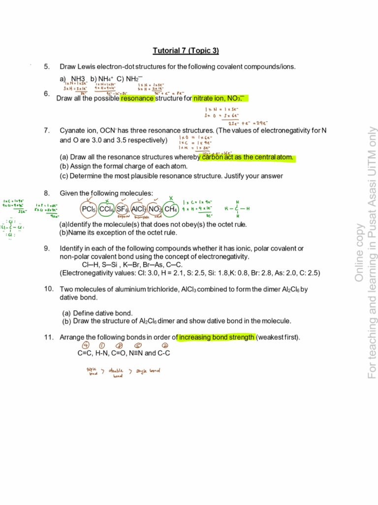 Tuto 7 (Topic 3) | PDF