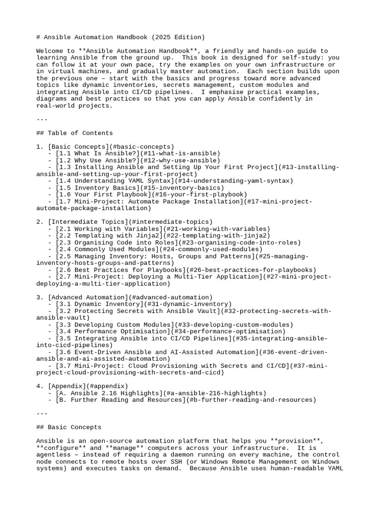 Ansible Automation Handbook 2025 SCC | PDF | Information Technology | Computing