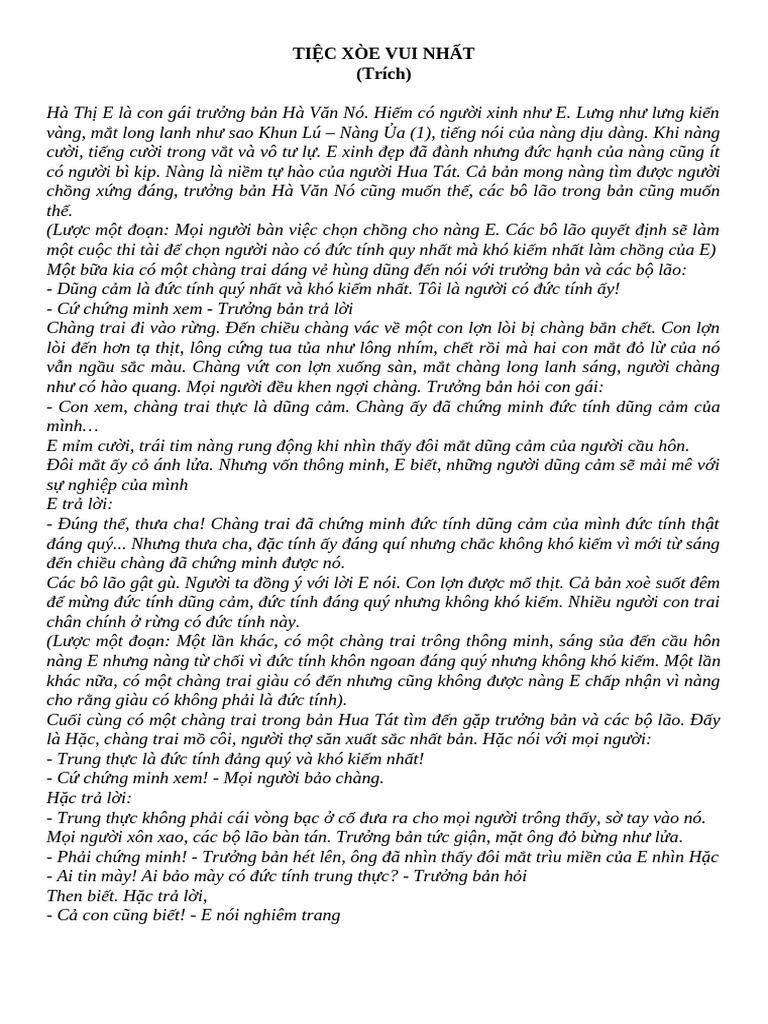 Đọc Hiểu Truyện Ngắn Ng Huy Thiệp | PDF