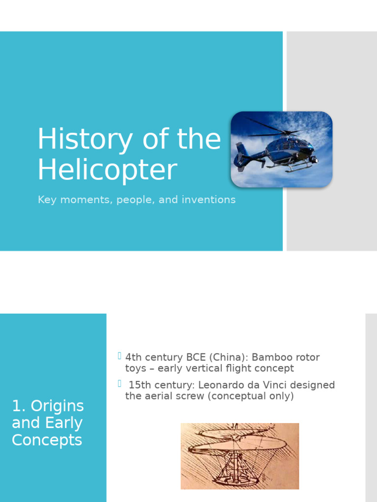 History of Helicopter Presentation | PDF