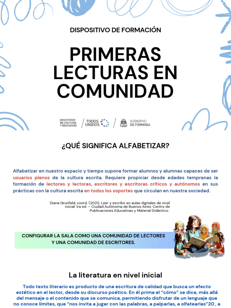 Primeras Lecturas en Comunidad | PDF | Educación de la primera infancia ...
