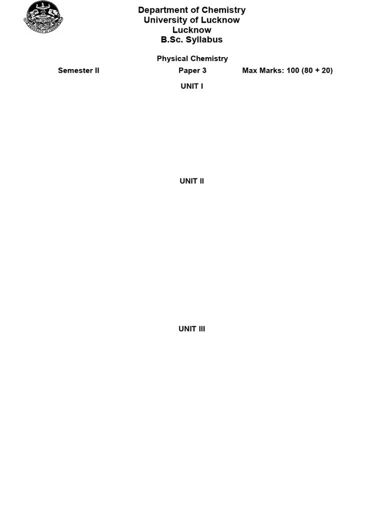 BSC Chemistry Semester 2 | PDF | Chemical Kinetics | Liquids