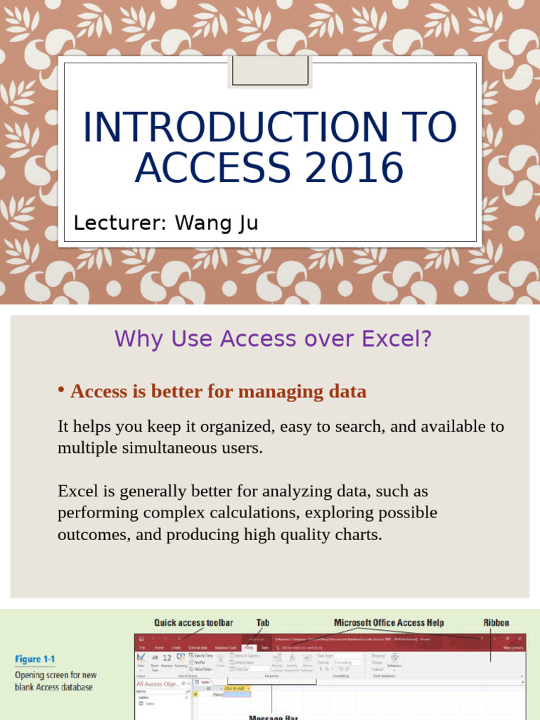 Access 2016: Essential Beginner Tasks | PDF
