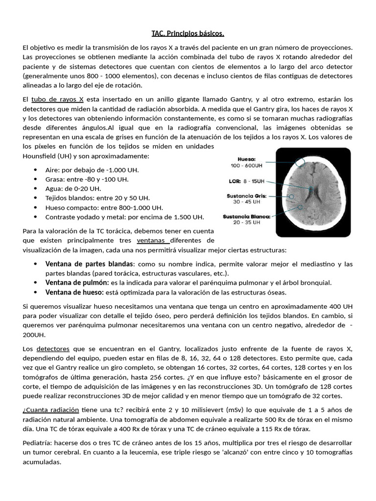 Resu Clase 6 | PDF | Ct Scan | Rayo X