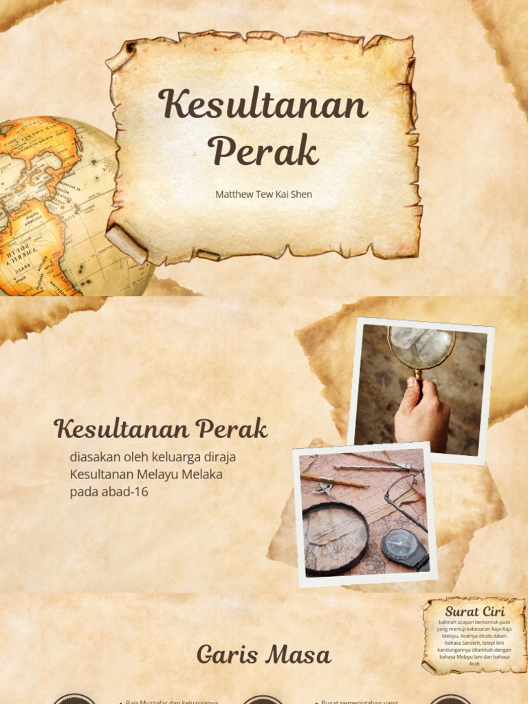 Kesultanan Perak (Matthew Tew Kai Shen) | PDF