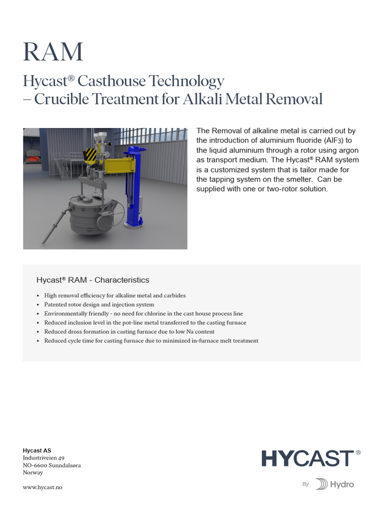 Hycast® RAM: Alkali Metal Removal System | PDF