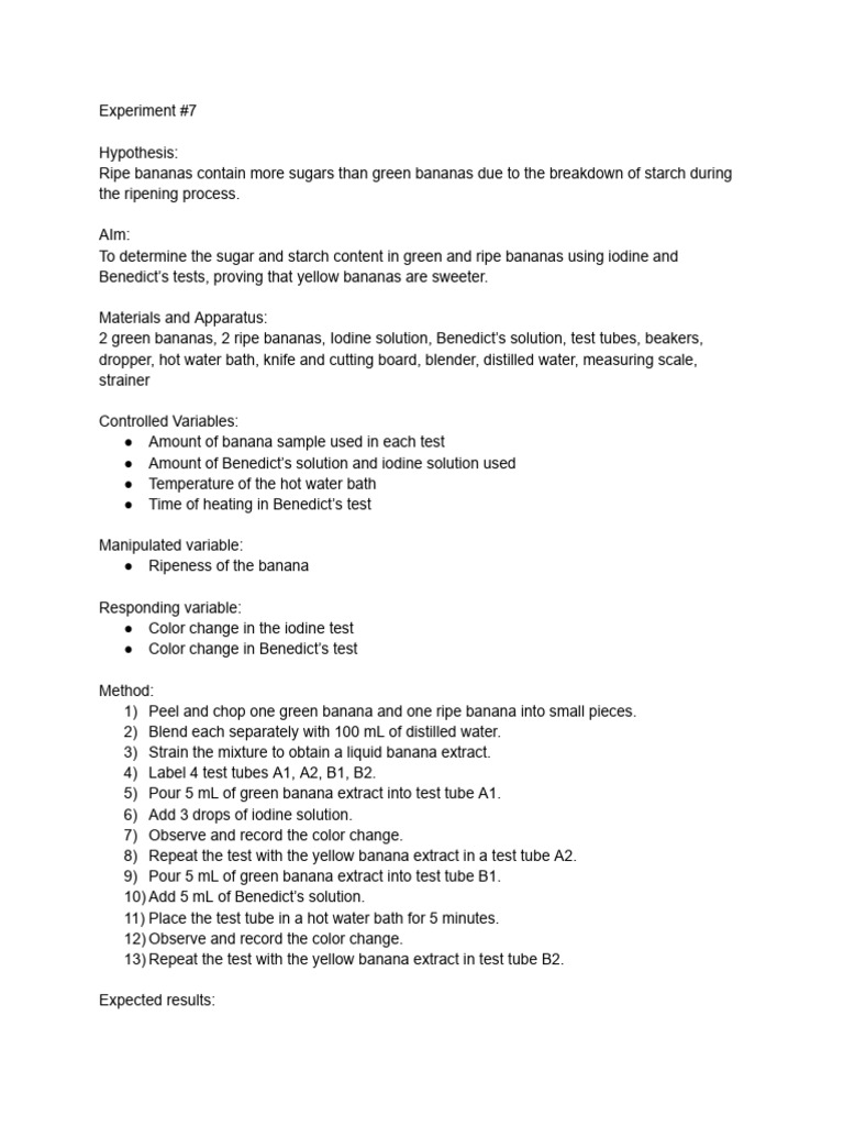PD Lab Banana Banana | PDF | Banana | Physical Chemistry