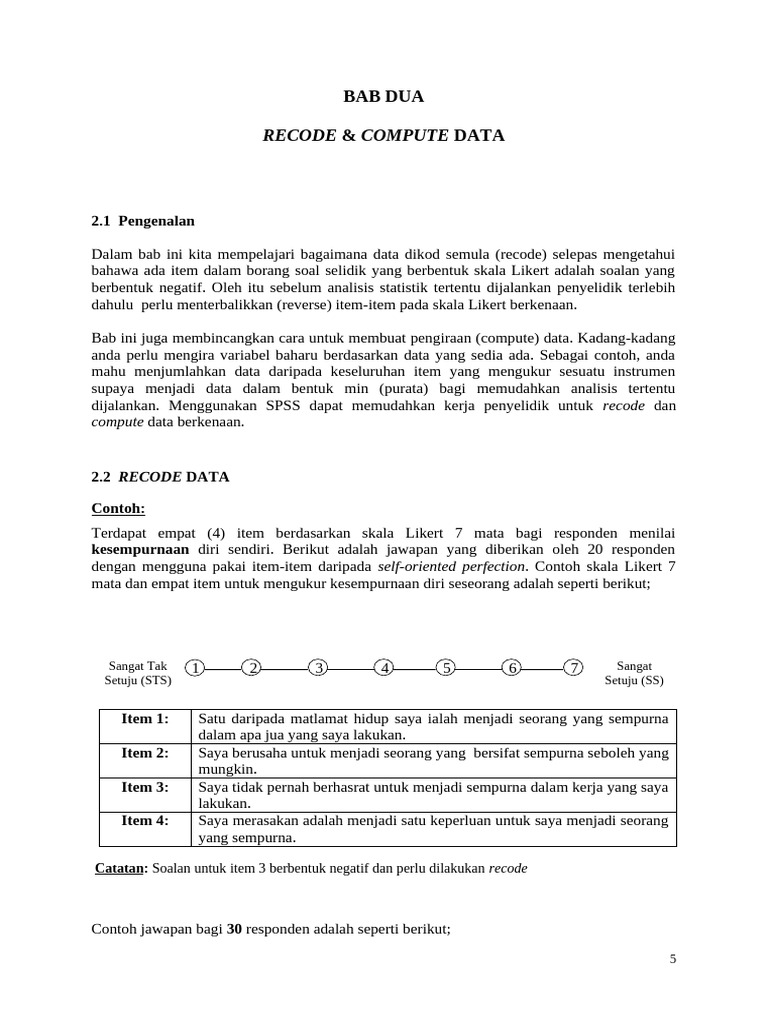 Recode Dan Compute Data Bm Pdf
