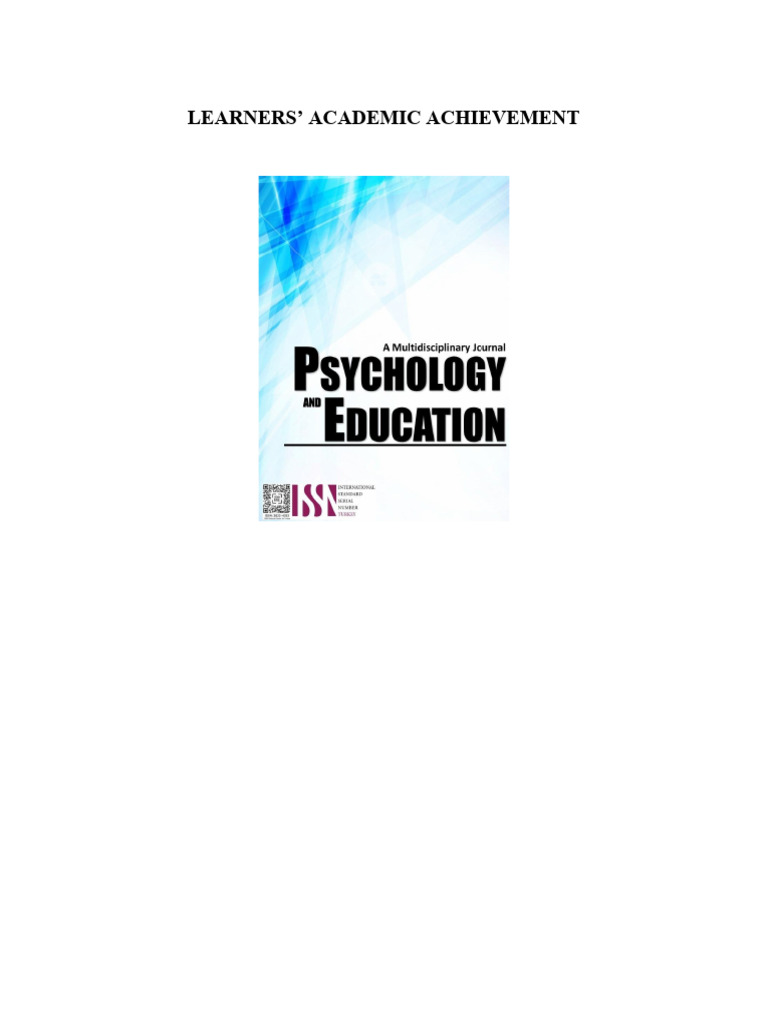 Classroom Environment's Impact on Learning | PDF | Classroom | Learning