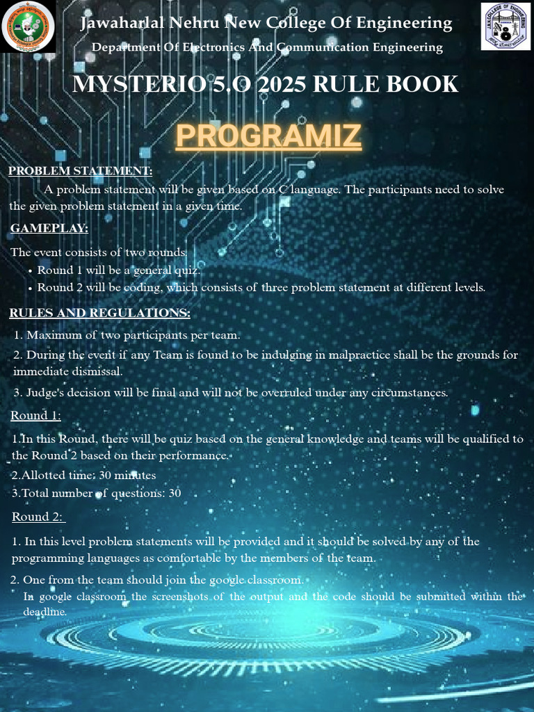 Programiz Rulebook | PDF