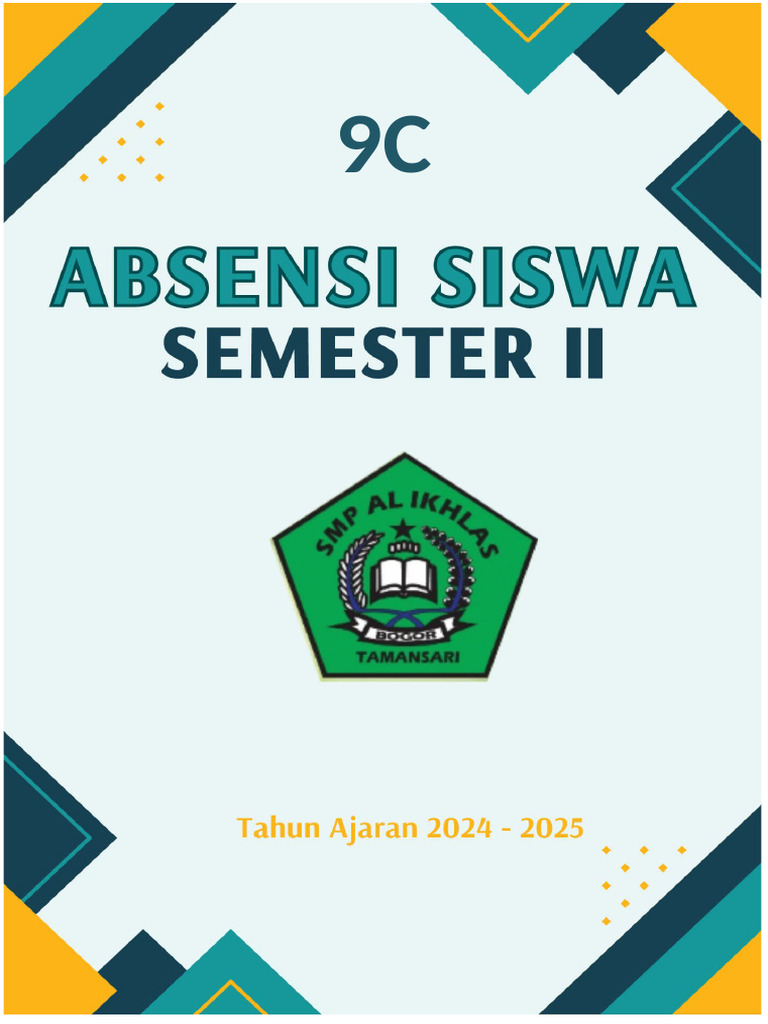 Cover Absensi Siswa | PDF