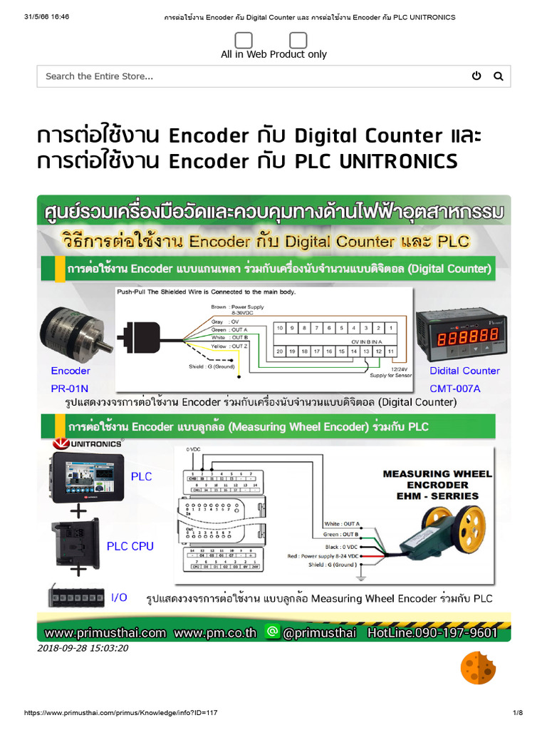 การต่อใช้งาน Encoder กับ Digital Counter และ การต่อใช้งาน Encoder กับ ...