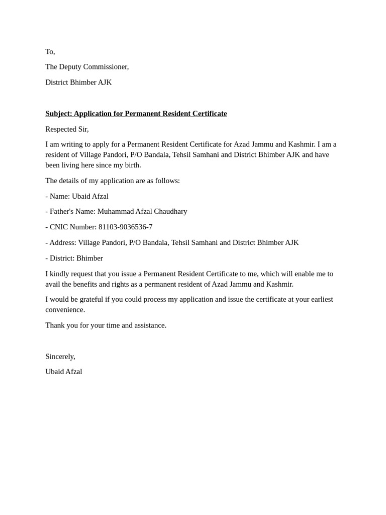 PRC Application | PDF