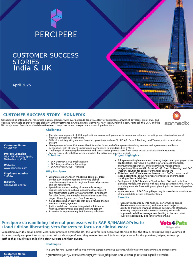 SAP NOW - Case Studies Master | PDF | Cloud Computing | Automation