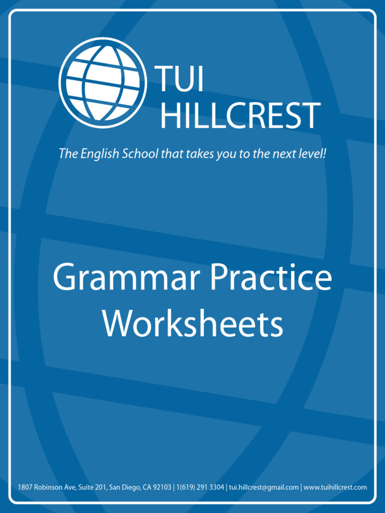 7db53 - 01 Grammar Practice Worksheets | PDF | Grammatical Tense | Syntax