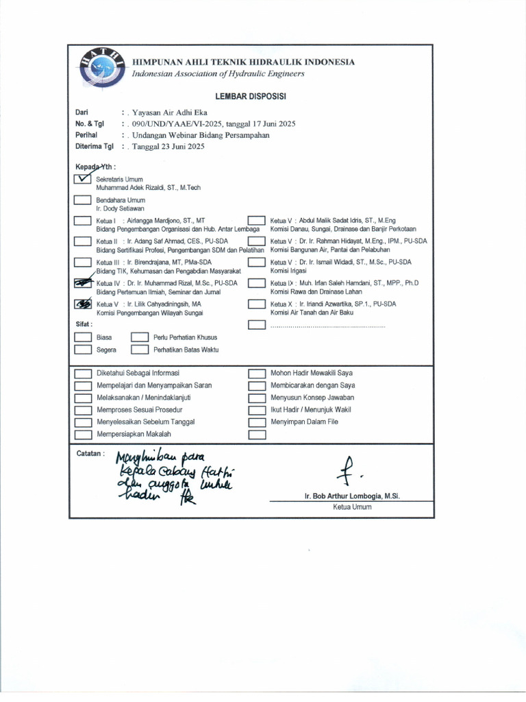 Undangan Webinar Yayasan Adhi Eka | PDF