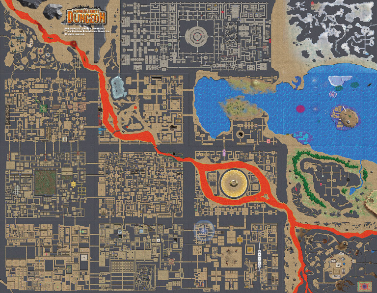 AEG - Adv - The World's Largest Dungeon - Map | PDF