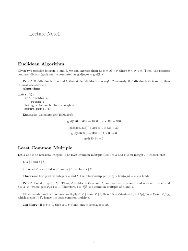 Notes 2 Prime Factorizations and The Fundamental Theorem of Arithmetic ...