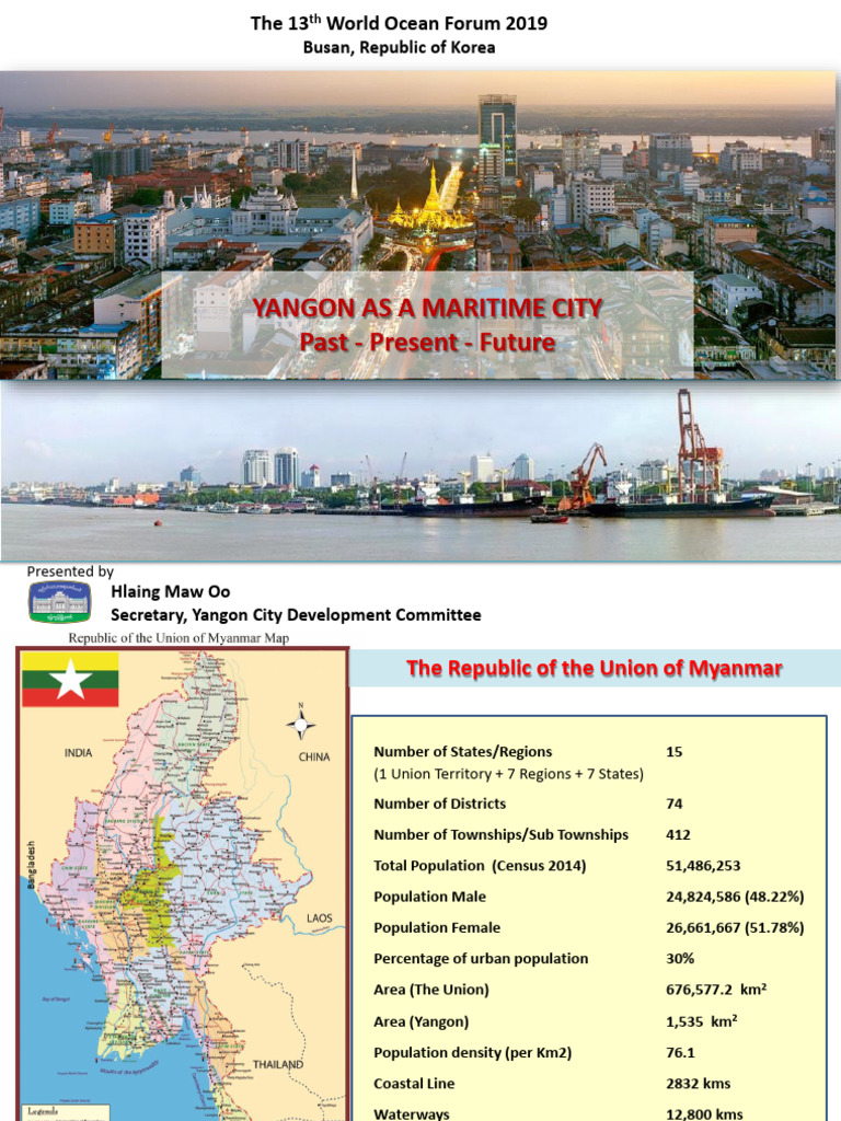 Yangon: Maritime City Evolution & Future | PDF | Port | Myanmar