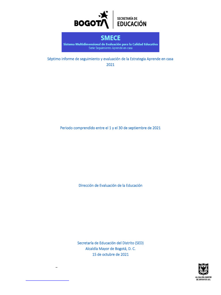 6.6. Séptimo Informe de Seguimiento y Evaluación de La Estrategia Aprende en Casa 2021 | PDF ...