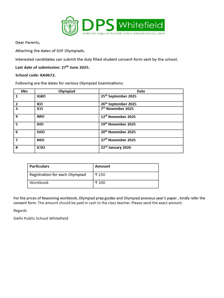 3283 Circular About SOF 2025-26 | PDF