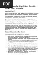 Panduan Penulisan Et Al dalam Sitasi | PDF