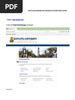 Accessing and Managing KU Student Portal | PDF