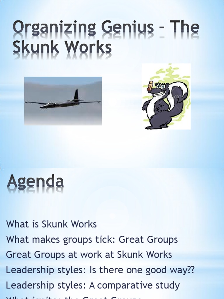 Organizing Genius - The Skunk Works | PDF | Leadership | Creativity