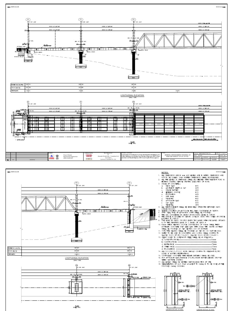 Ga-114 - MJB - Viaduct - r0 - General Arrangement Drawing of Major Cum ...
