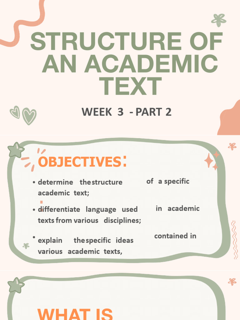 Academic Text Structure Explained | PDF | Learning | Science
