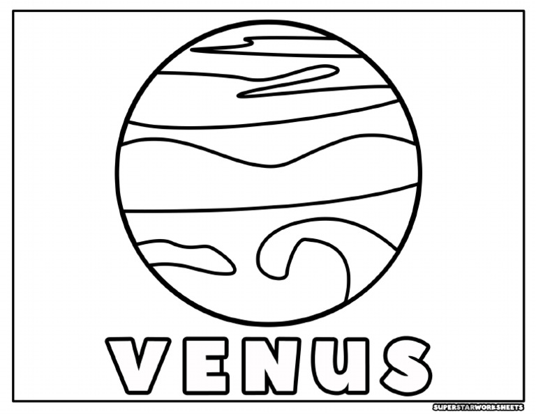 Venus Coloring Sheet | PDF