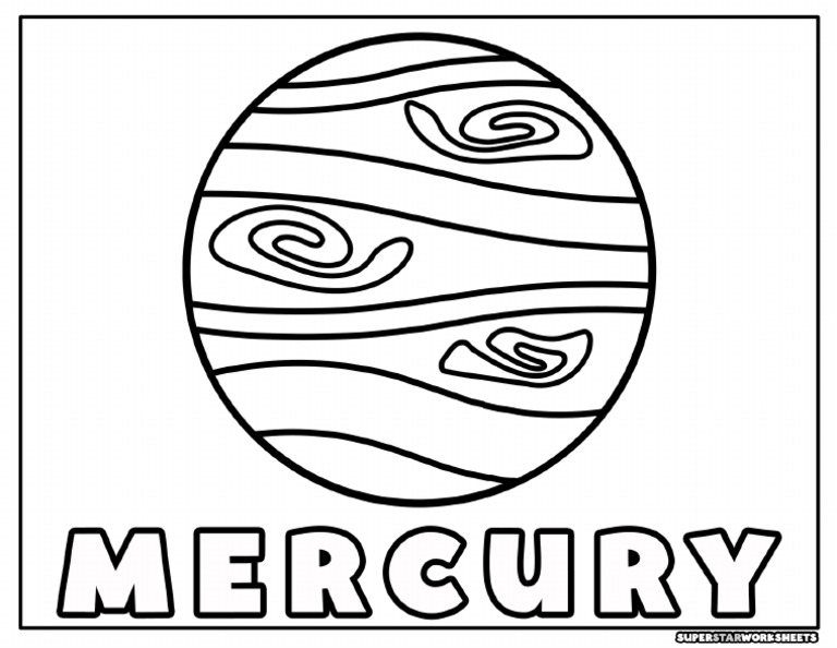 Mercury Coloring Sheet | PDF