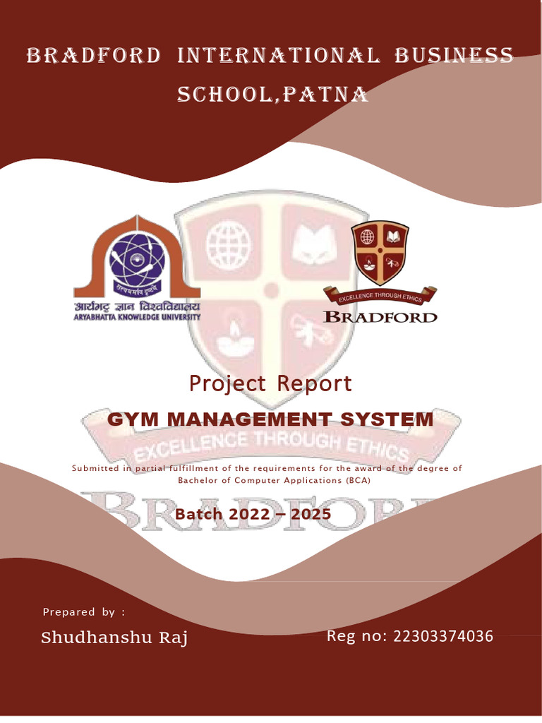 GYM Management System Project Report | PDF | Java (Programming Language) | My Sql