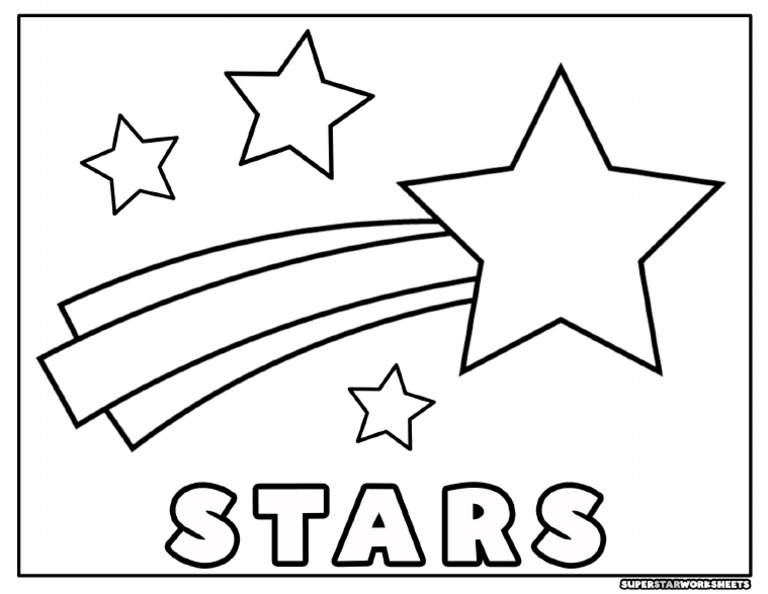 Stars Coloring Sheet | PDF