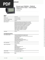 PowerLogic PM8240 Power Meter Specs | PDF | Ac Power | Alternating Current