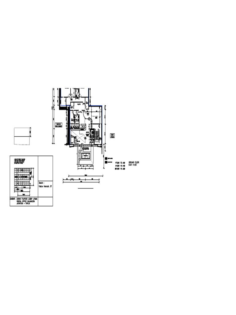 Denah Plafond Lobby Utama | PDF
